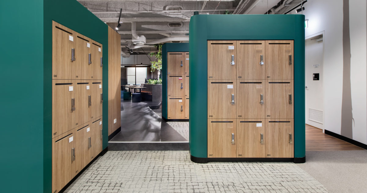 JLL Collins Street Office Lockers by Lockin Australia
