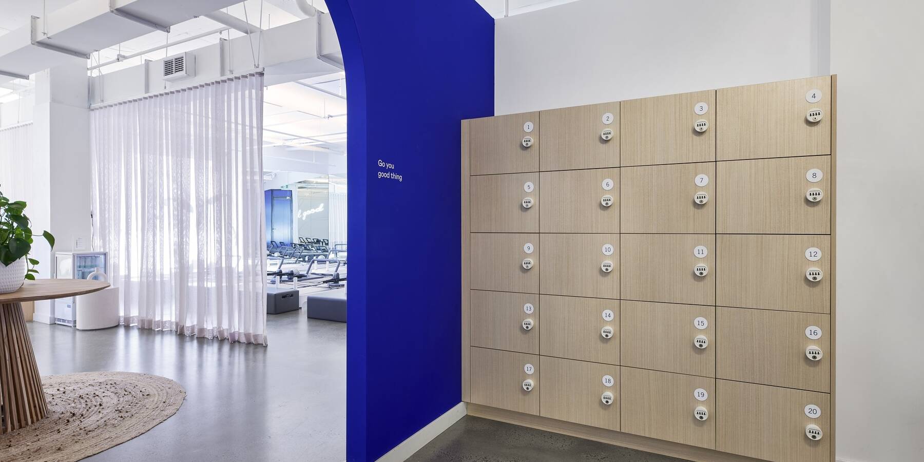 Custom Gym Lockers for Feel Good Pilatesby Lockin Australia