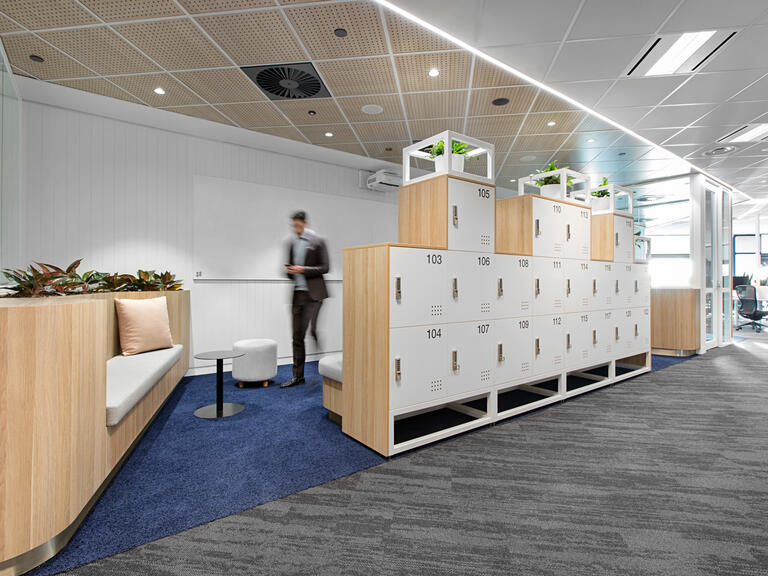 Custom Office Lockers for 35 Collins Street by Lockin Australia